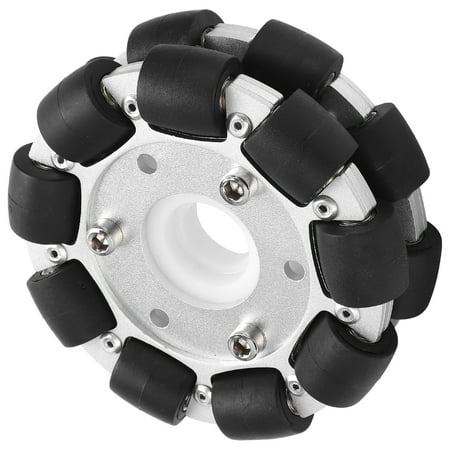 Mgaxyff 100mm Omni Wheel,Aluminum Omni Wheel,100mm Double Aluminum Omni ...