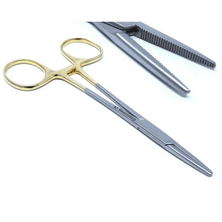 Pet Ear Hair Pulling Serrated Ratchet Forceps 5" Stainless Steel ...