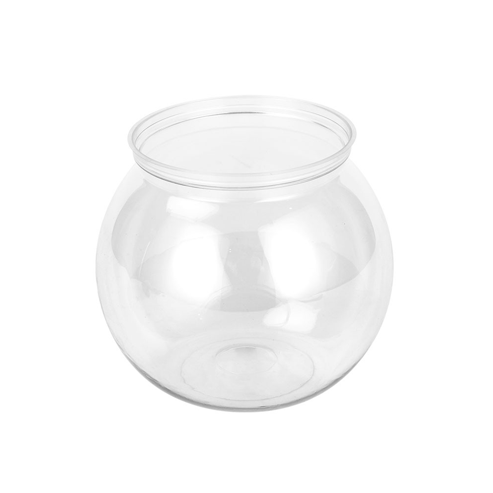 Transparent Fish Tank - Anti-drop Smooth Plastic Round Fish Bowl ...