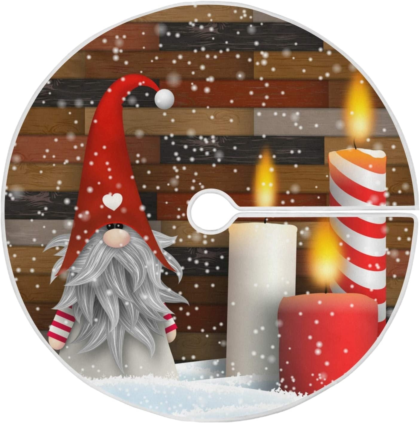 ZHANZZK Folklore Elves Tomte Traditional Gnome Santa Claus Candles Wood ...