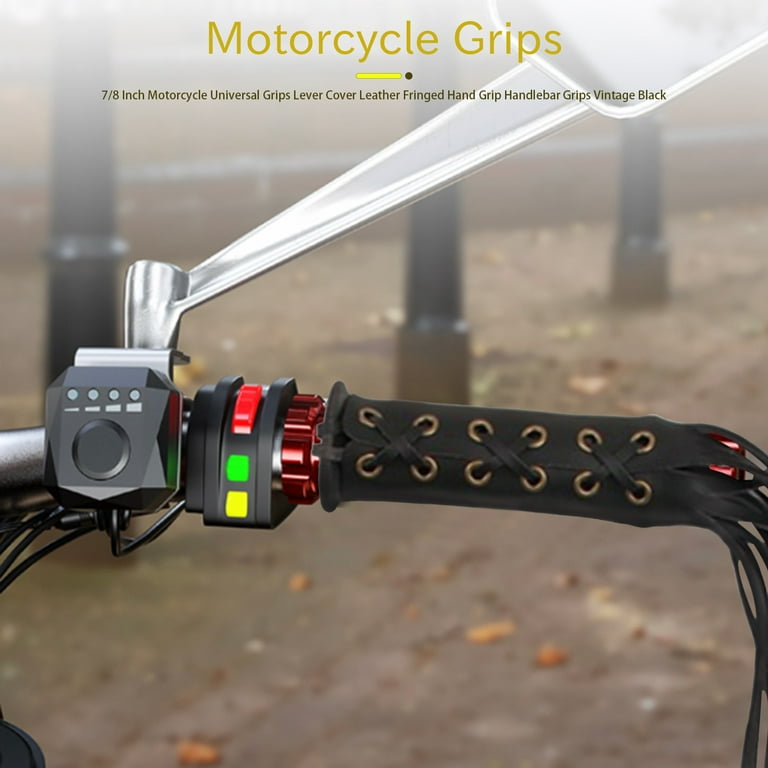 Leather Motorcycle Grips And Covers