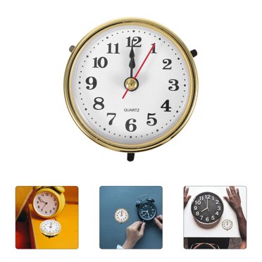 SIEYIO Golden for Rim 90mm Classic Quartz Clock Insert Embedded Mini ...