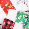 4Pcs Christmas Cheer Hair Bows Hair Ties Glitter Red Green Large Ribbon ...