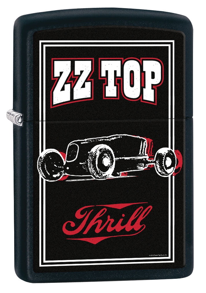 Zippo Lighter: ZZ Top, Thrill - Black Matte 80307 - Walmart.com