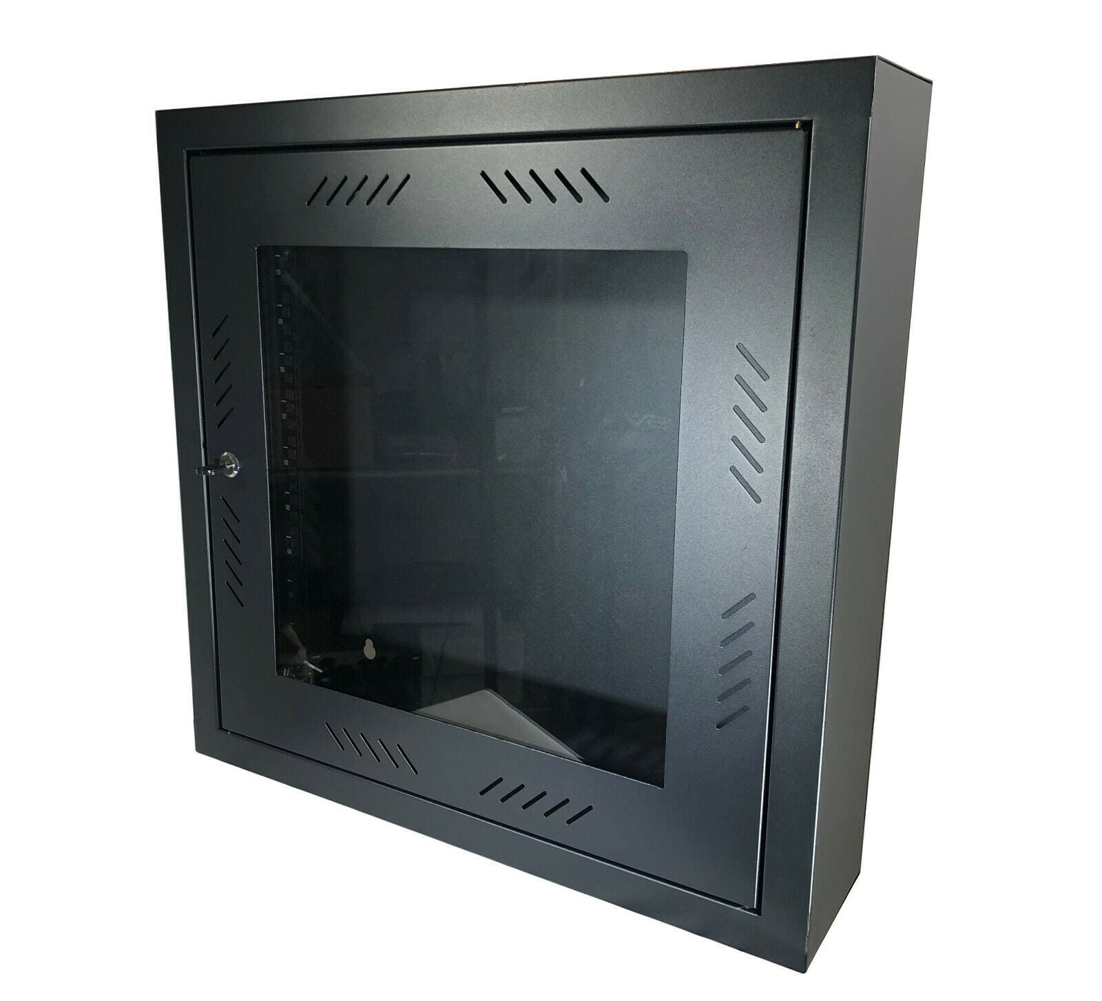 CNAweb 19 Inch 12U Slim SoHo Wall Mount Network Cabinet Enclosure 6 ...