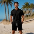 Aeguzox Men's 2 Piece Outfit Short Sleeve Sports Suit All-Match ...
