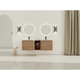 LHYY 60''Wall-Mounted Bathroom Vanity with White Ceramic Sink and ...
