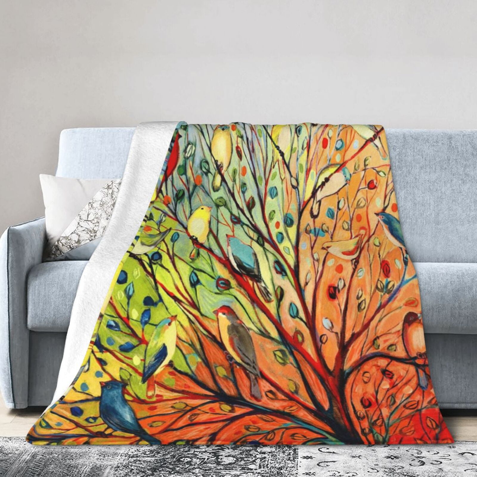 SPXUBZ Colorful Tree Blanket Gifts for Women Girls Mom, Soft ...