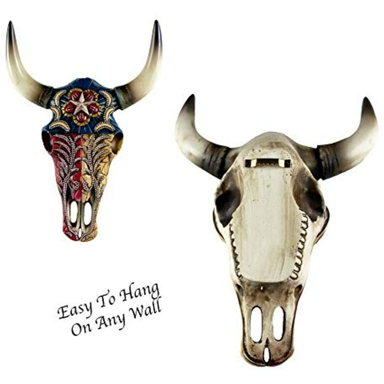 Cows Skull Red White And Blue