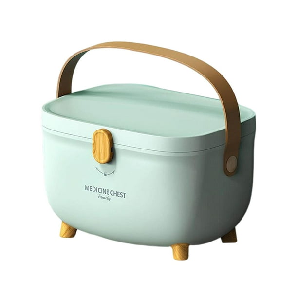 Household First Aid Storage Box Container Bin Container Clear Lid ...