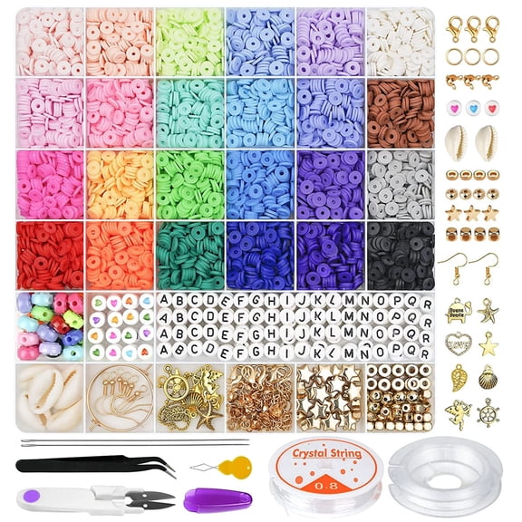 luopital 168 Colors Clay Beads Bracelet Making Kit with 16800Pcs ...