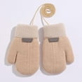 GBSYEWXS Winter Gloves For Boys Girls Kids Knitting Solid Color Cold ...