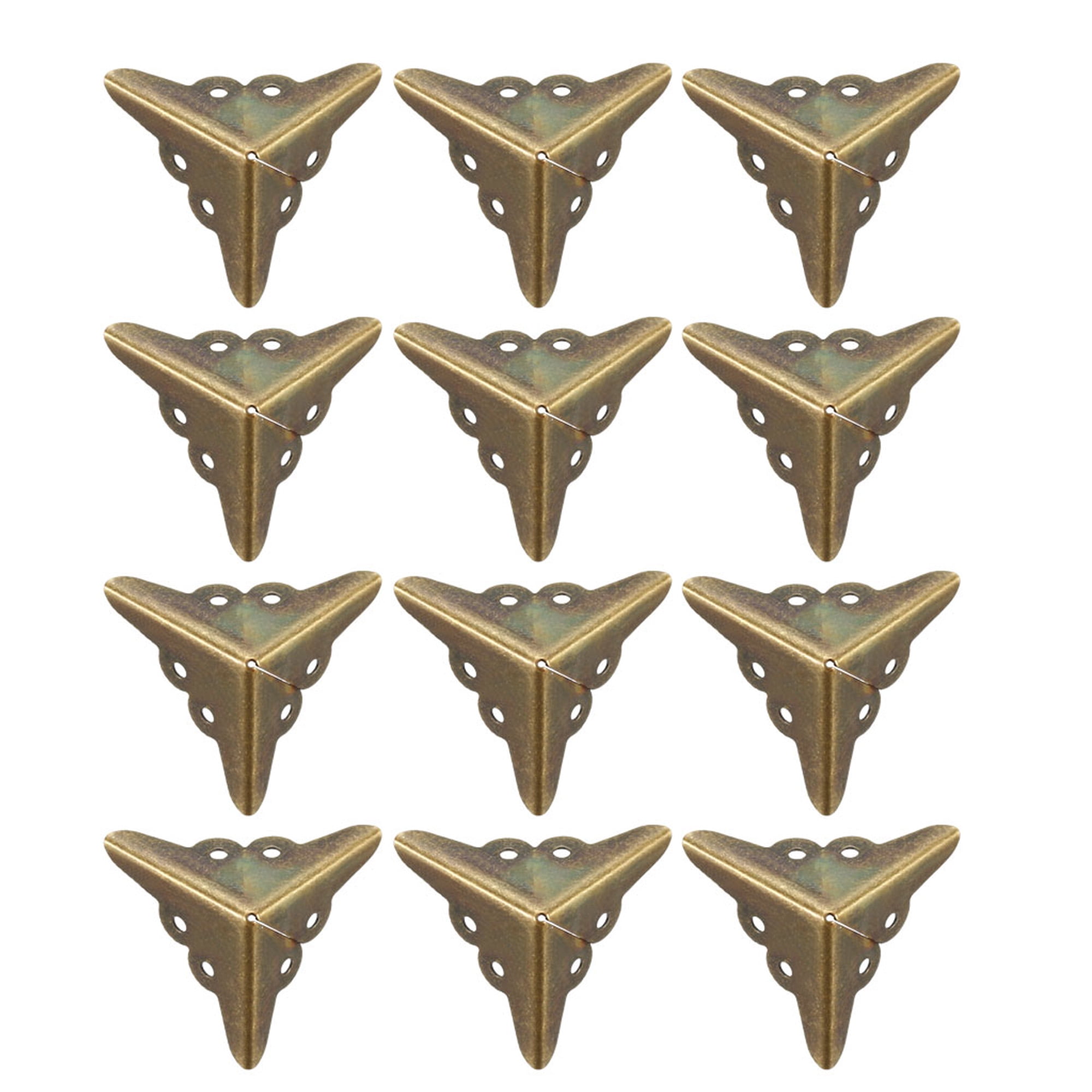 Metal Box Corner Protectors Edge Guard Protector 18x18x18mm Bronze Tone ...