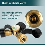 Binsuca Propane Splitter with Gauge, Propane Tank Splitter 2 Way for 5 ...