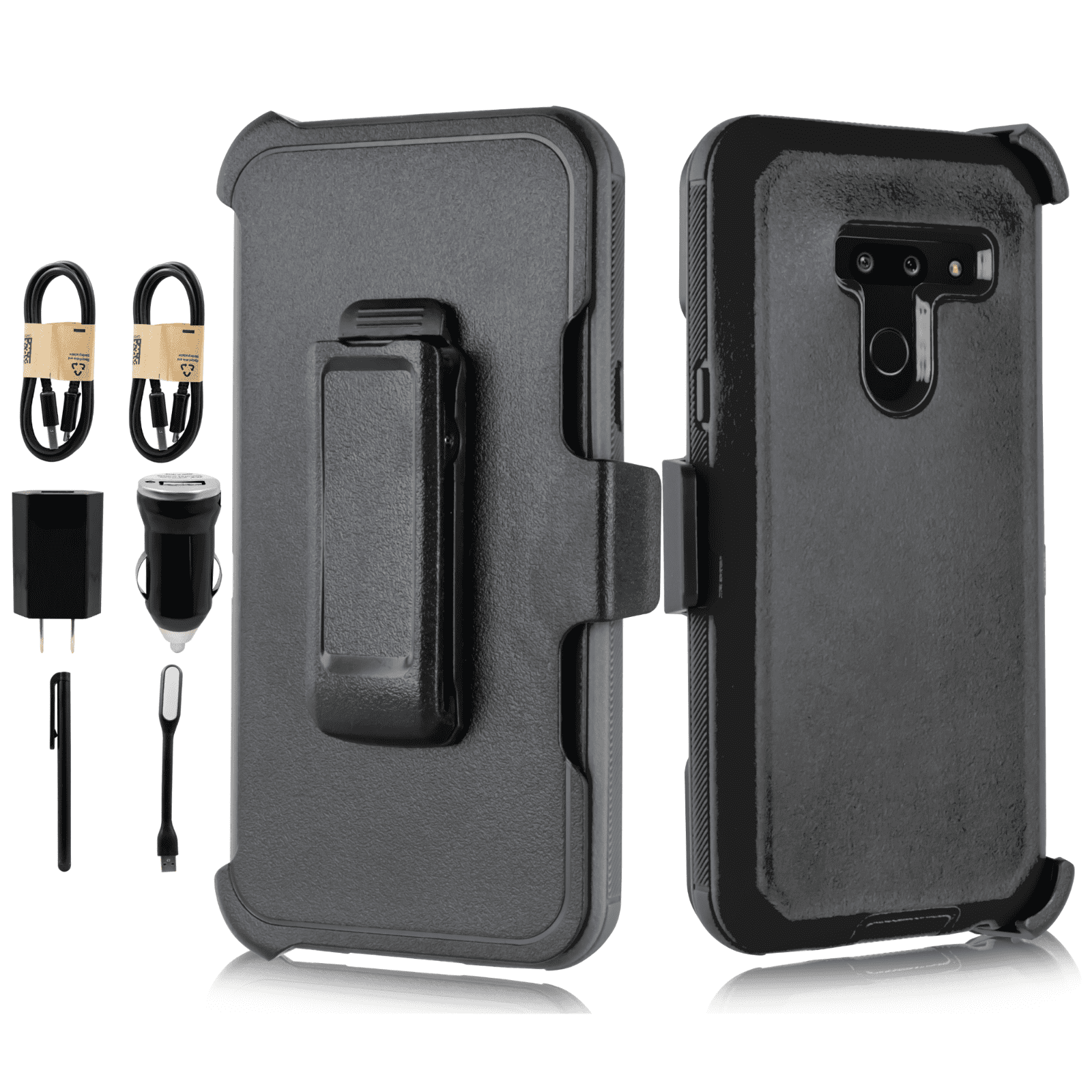 Value Pack ! for LG G8 ThinQ case Phone Case 360° Cover Screen ...