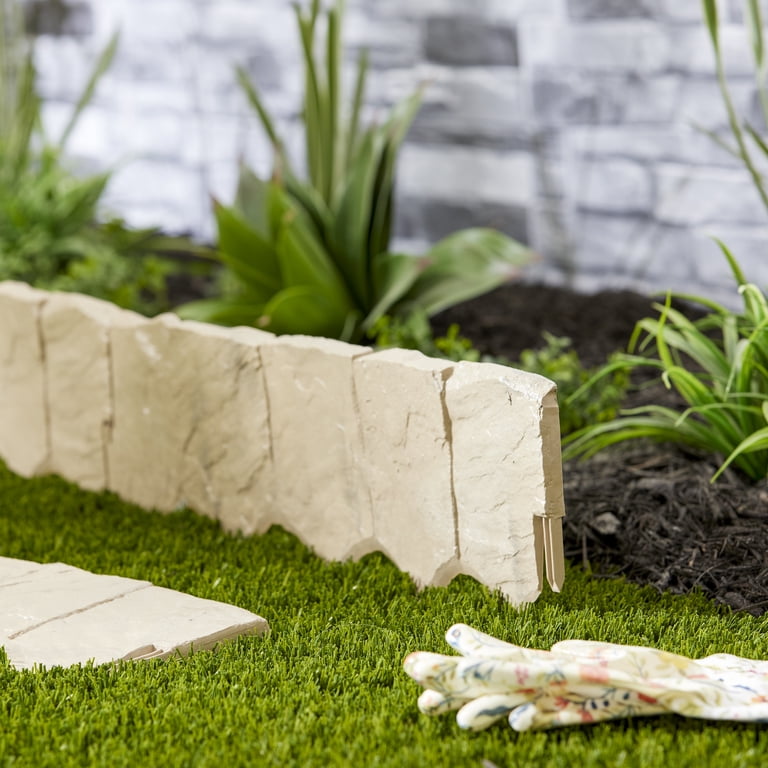 Suncast Border Stone Edging Suncast 7 In. H Landscape Border
