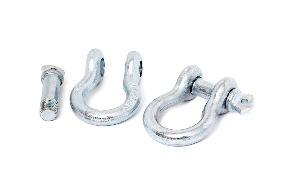 Rough Country Galvanized Steel D-Ring Shackle Set - 1174 - Walmart.com