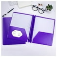Business Source, BSN20885, 3-Hole Punched Poly Portfolios, 1 Each ...