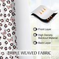Butterfly and Leopard Pink Pattern Blackout Curtains,Triple Weaved ...