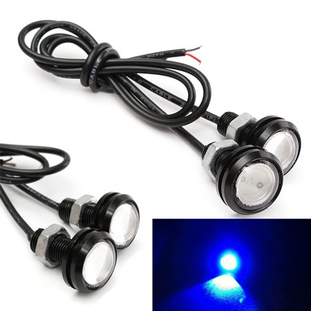 2Pcs Blue LED Boat Plug Light Waterproof Garboard Drain Marine ...