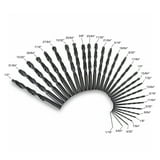 Hyper Tough 29-Piece Black Oxide Drill Bit Set with 118 Degree Bits and ...