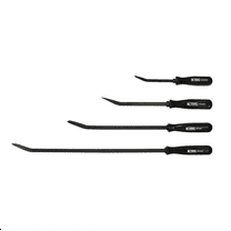 K Tool International Pry Bar Set Bent End 4 Piece w/ Black Square ...