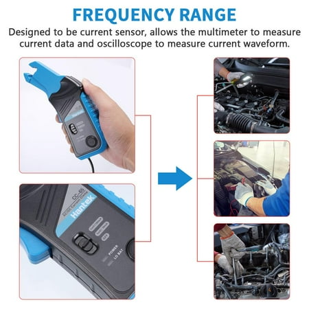 CC-65 Current Clamp AC/DC 20KHz 20mA-65A Battery Powered BNC Current ...