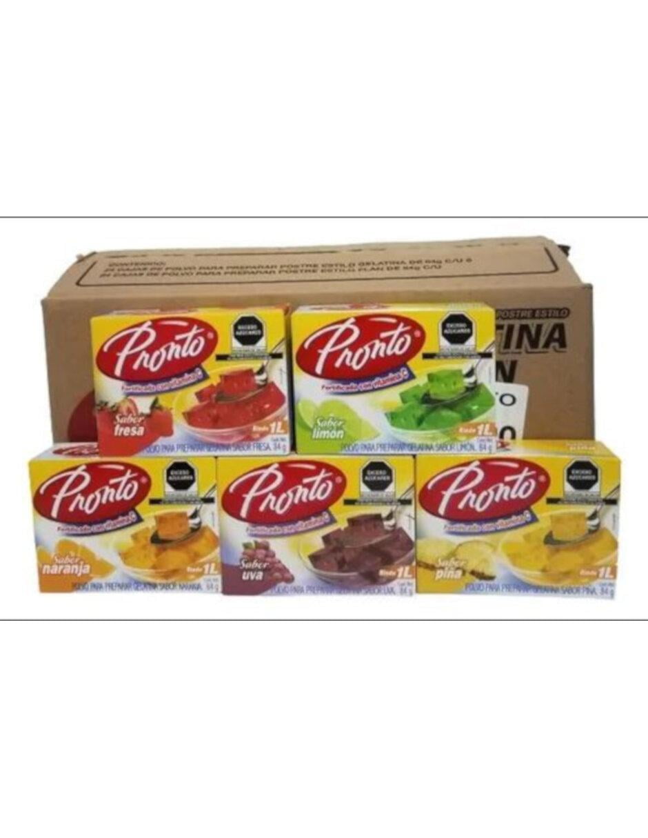 Pack de 24 Gelatina de Agua Pronto Surtida de 84 gr Pronto Surtida ...