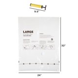 Lavish Home 5 Vacuum Storage Bags-Space Saving Air Tight Compression ...