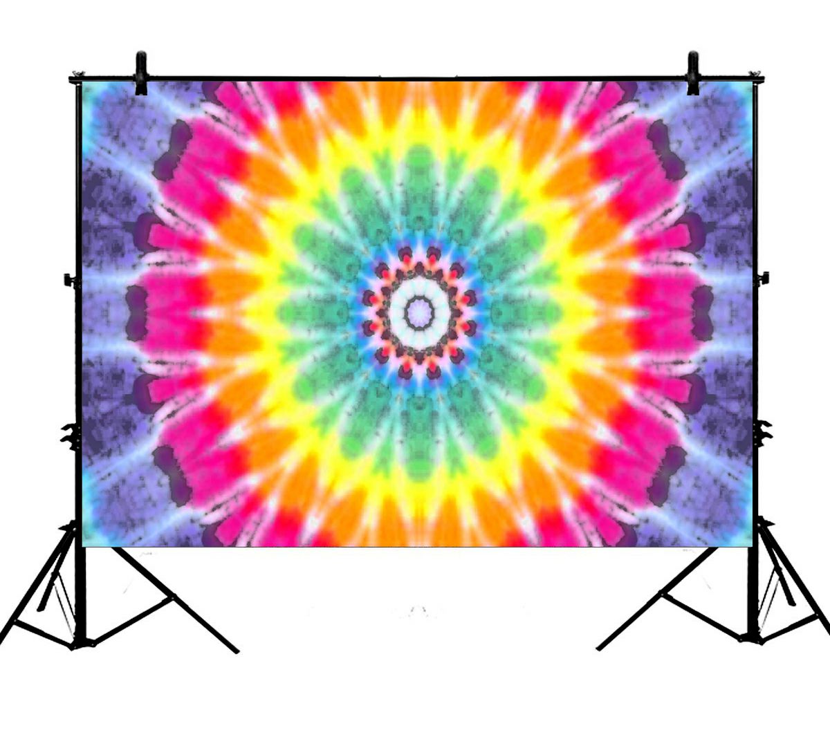 ZKGK 7x5ft Colorful Tie Dye Polyester Photography Backdrop For Studio ...