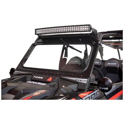 UTV Folding Glass Windshield with Windshield Wiper for Polaris RANGER ...