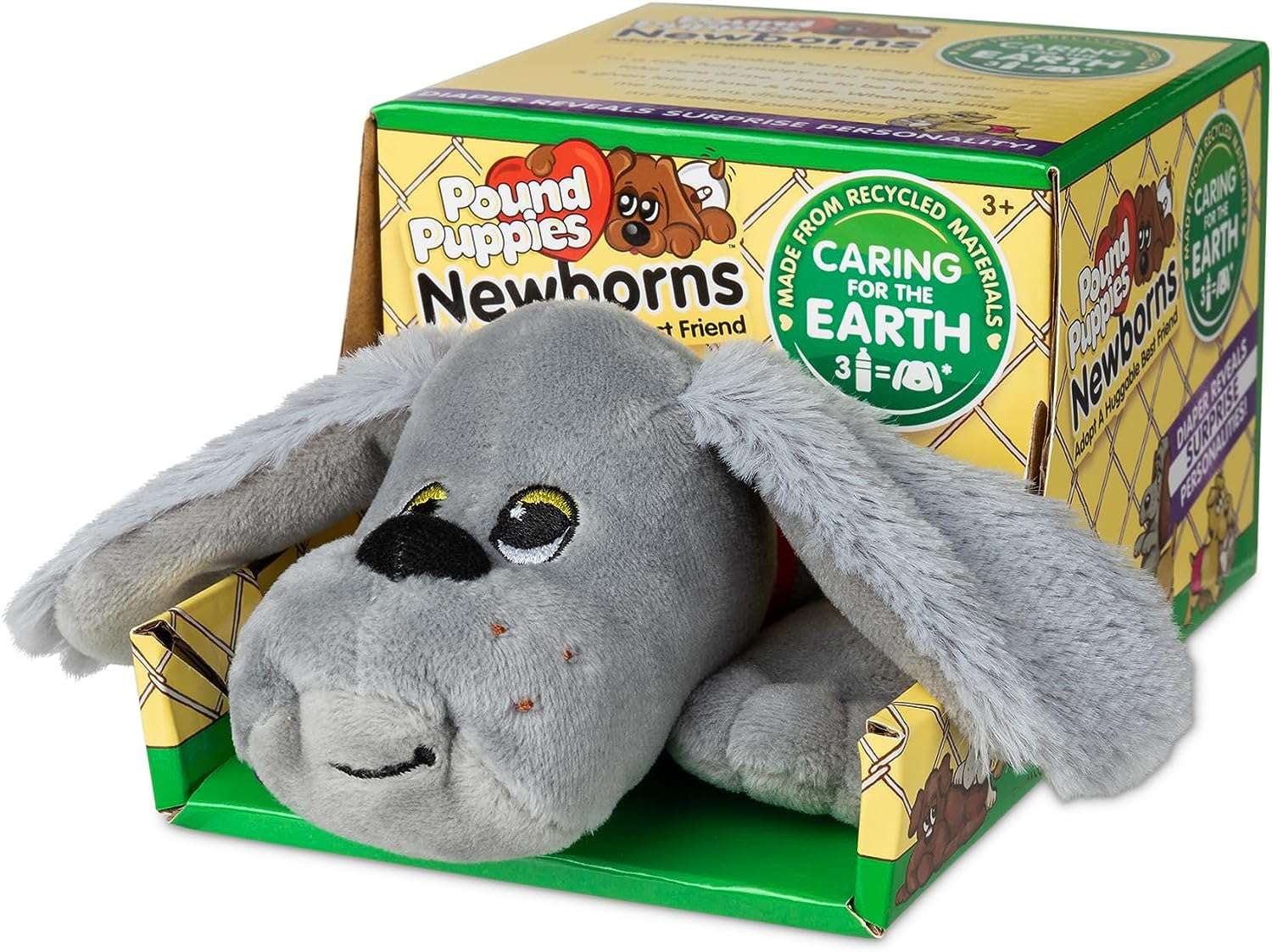 Pound Puppies Newborns Grey Plush (Lovey) - Walmart.com