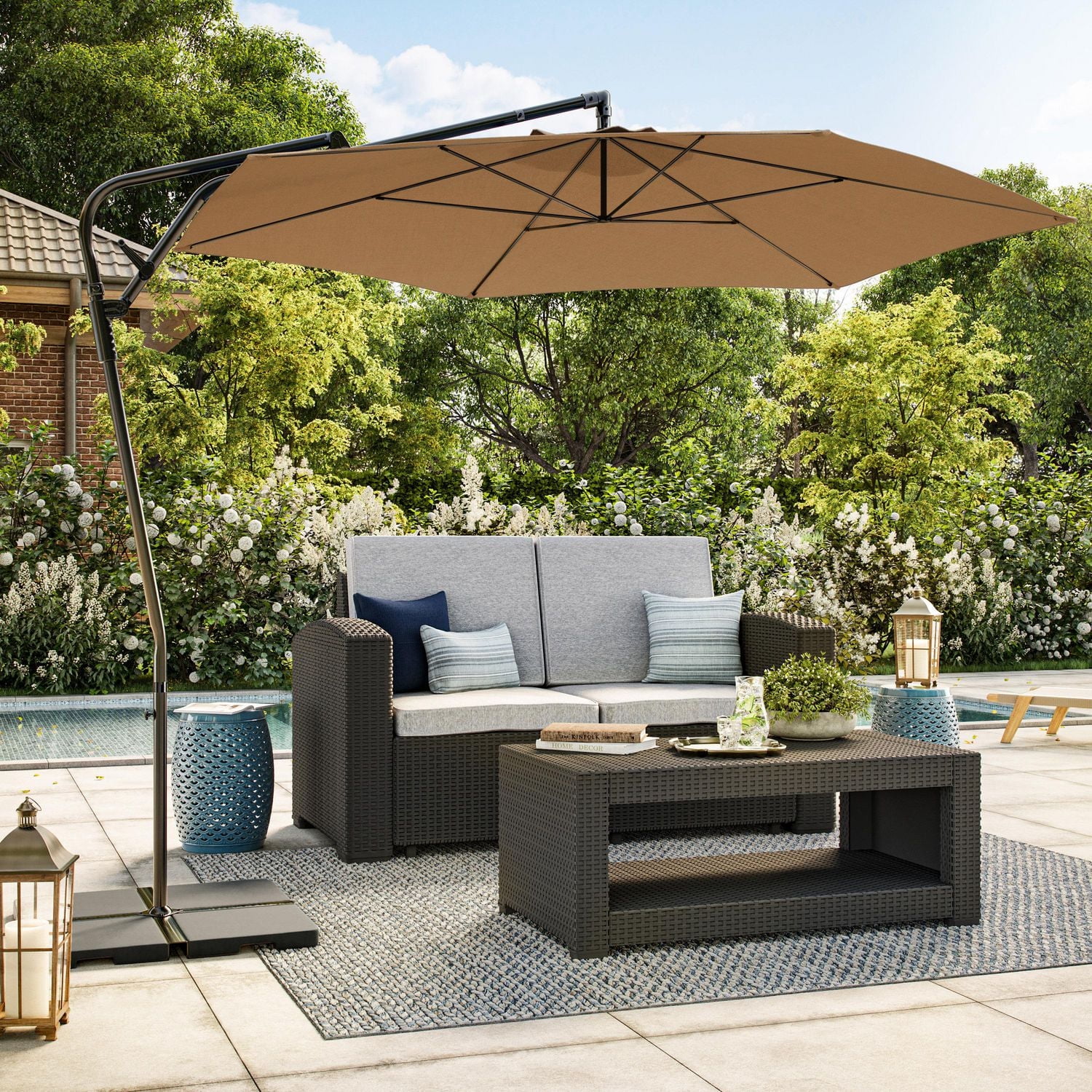 Click here for Corliving Solward 10ft Cantilever Tilting Patio Um... prices