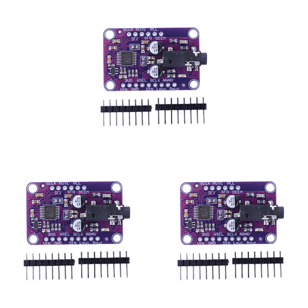 CJMCU-1334 UDA1334A DAC Placa módulo decodificador audio estéreo 3.3 ...