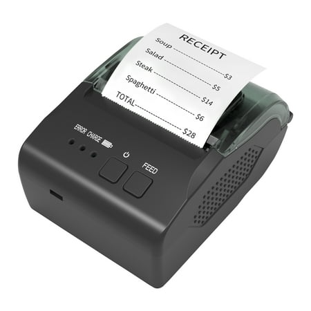 Homgeek 58mm Portable Mini Thermal Receipt Printer USB & BT Connection ...