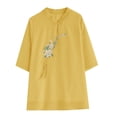 Hvot&aat Women's Retro Chinese Frog Button Blouses Summer Lightweight ...