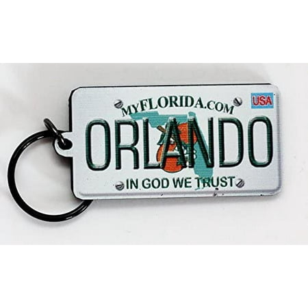 Orlando Florida License Plate Acrylic Keychain 2.5" x 1.5" | Walmart Canada