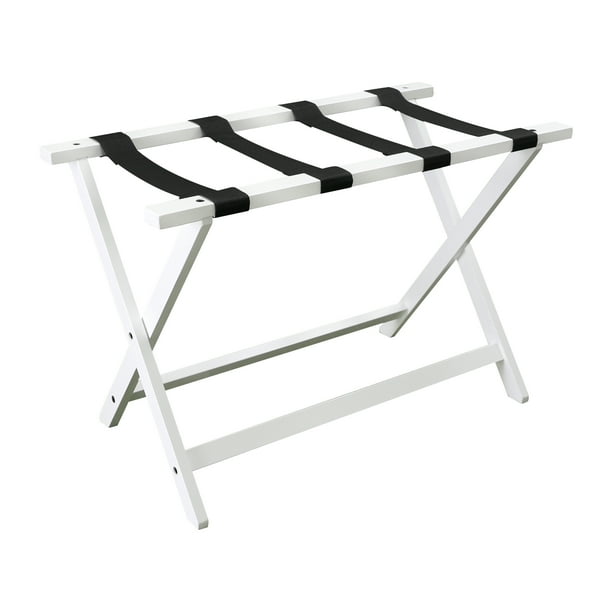Heavy Duty 30" Extra Wide Luggage Rack - White - Walmart.com