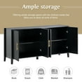 WhizMax MDF U-Shaped Storage Cabinet Sideboard Wooden Cabinet with ...