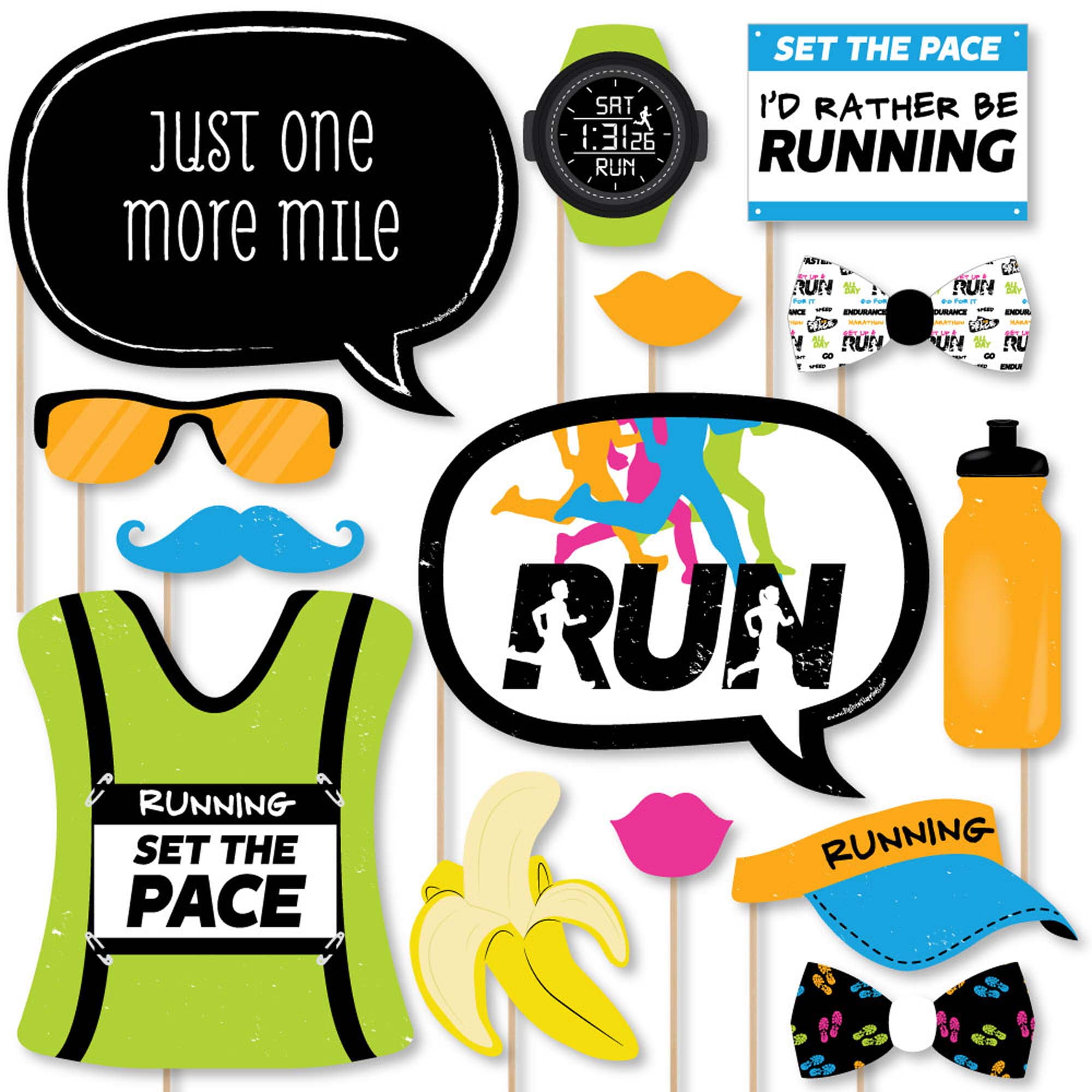 Big Dot of Happiness Set the Pace - Running - Track, Cross Country or ...