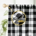 Barossa Design Buffalo Check Plaid Curtains 84 inch, Cotton Blend ...