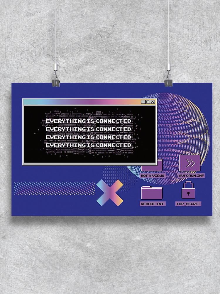 Vaporwave Synthwave Console Poster - Image by Shutterstock, - Walmart.com