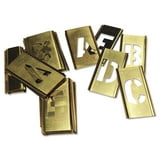 Brass Stencil Letter Set - Walmart.com