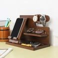 CHUNYAN Wooden Mobile Phone Storage Rack Office Desktop Charging Stand ...