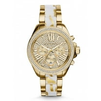 Michael Kors Women's Camille Crystal Gold-Tone Stainless Steel Watch ...