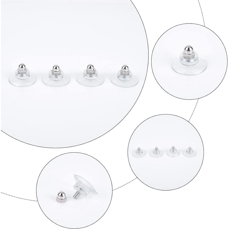 Stainless Steel Screw Suction Cups 12 Pack Small Suction Cups With ...