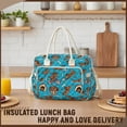 Bulopur Dachshund Quilted Lunch Bag for Women Adorable Insulated Lunch ...