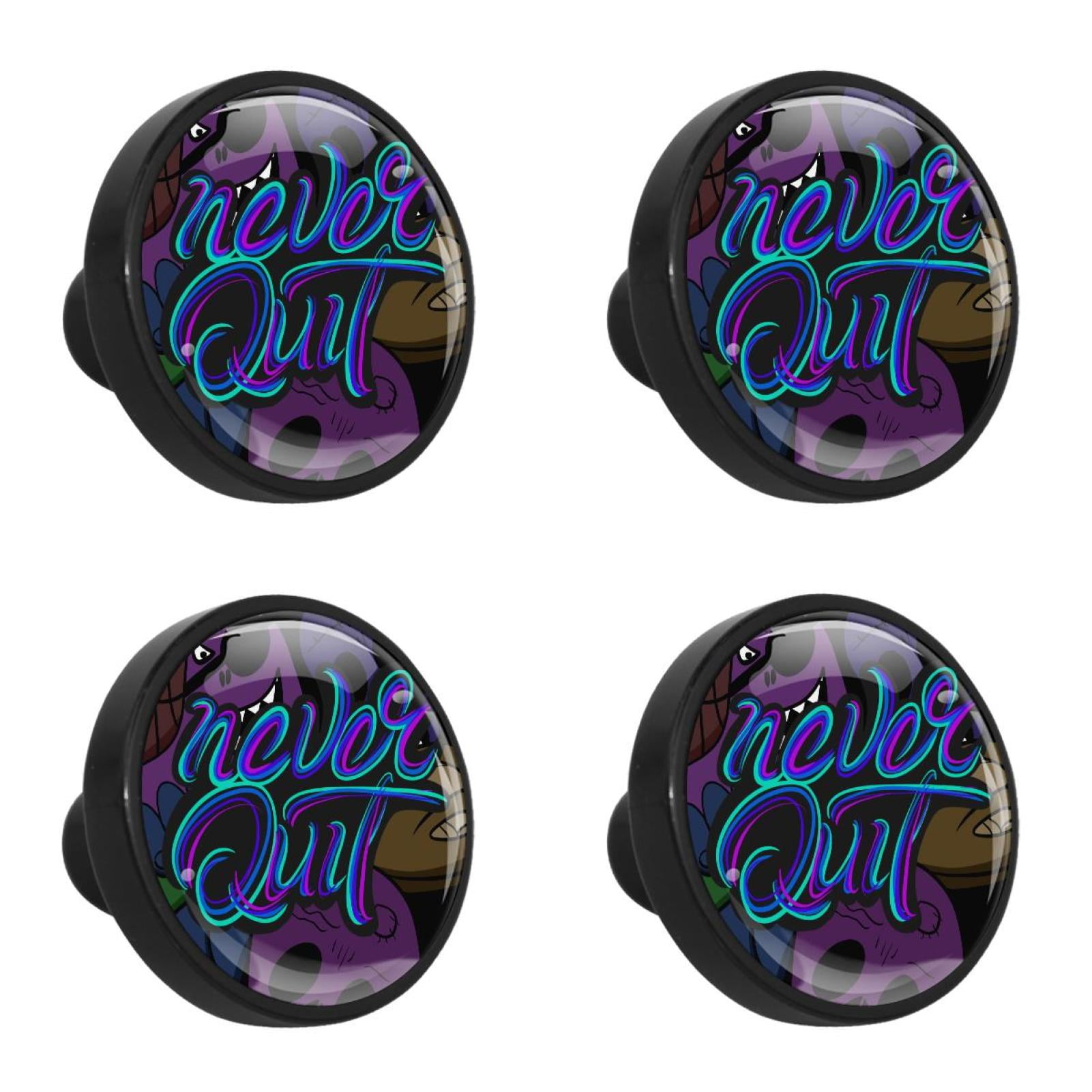 4 Pcs Letter Knobs for Kitchen Cabinet Cupboard Dresser Bookcase Drawer ...