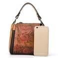 HeroNeo Vintage Women Flower Embossed Style Handbag Leather Crossbody ...