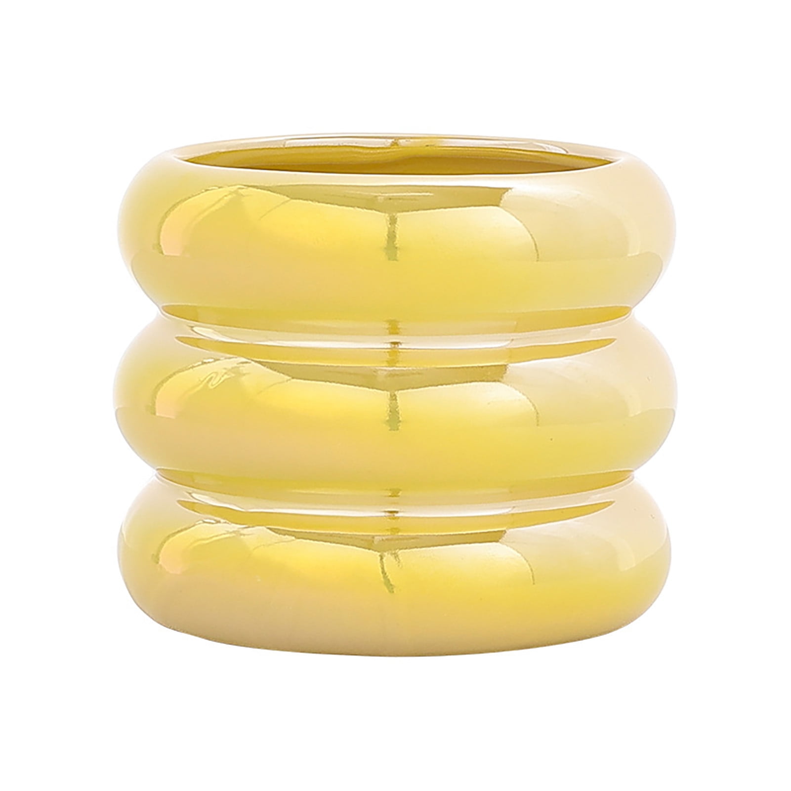 Donut Shape Vase Modern Aesthetics Vase Handmade Ceramic Donut Vase ...